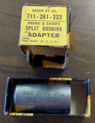 Brown & Sharpe Split Bushing Adapter 711-261-222 | eBay