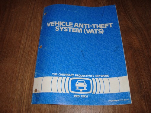 Vintage Chevrolet Productivity Network Pro Tech Vehicle Anti-Theft ...