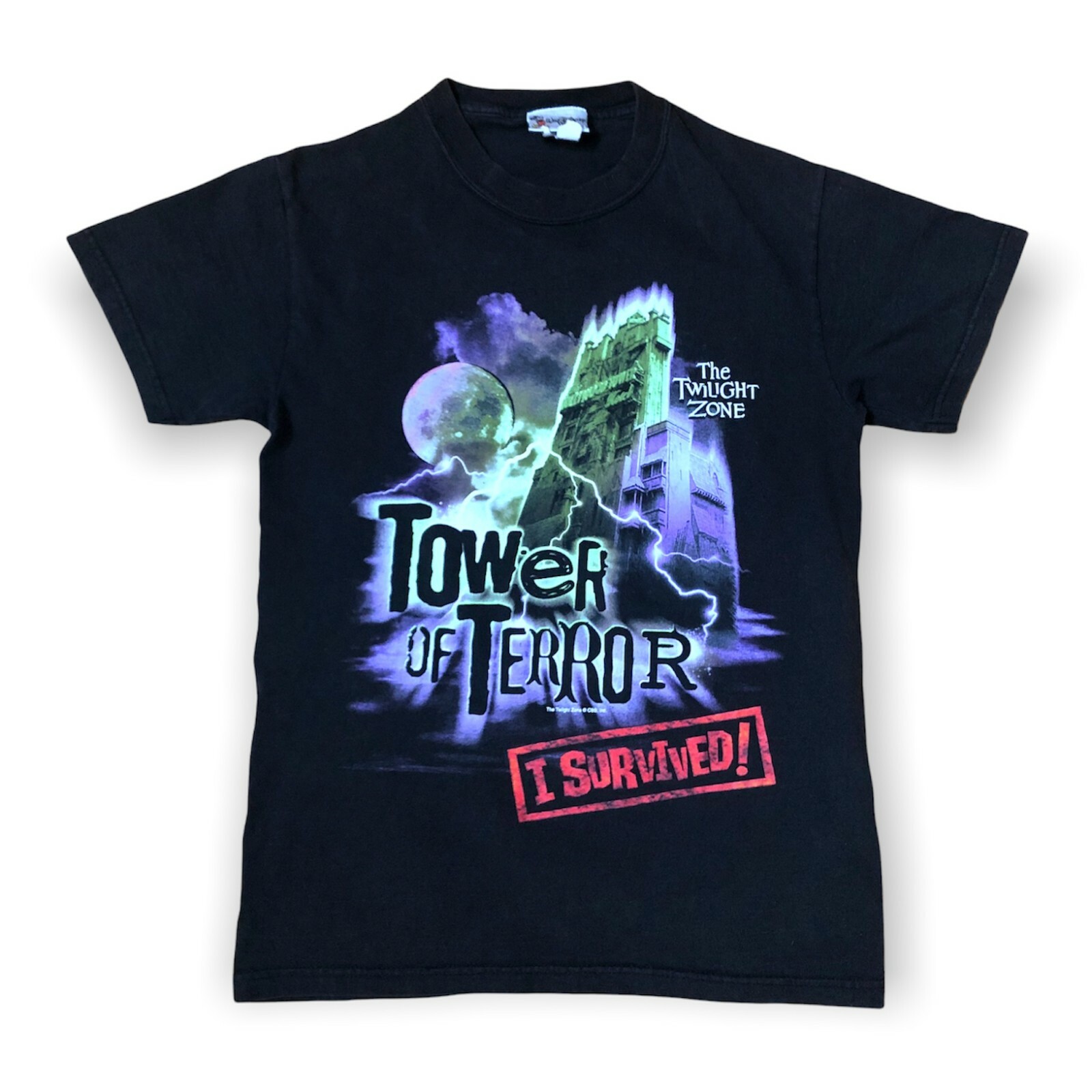 Vintage Disney Twilight Zone T Shirt Size Small I Survived Tower of ...