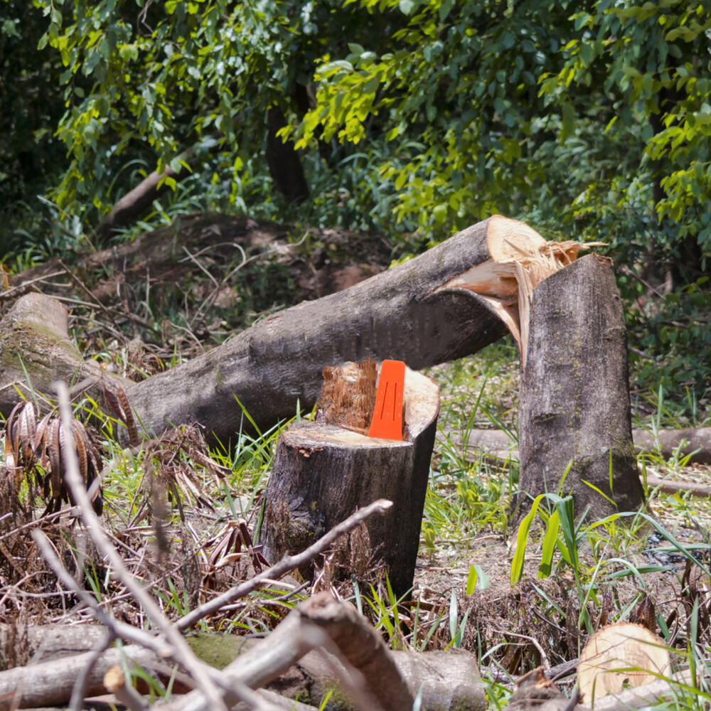 2pcs chainsaw logging wedges Logging Chock Tool Wood Cutting Wedge ...