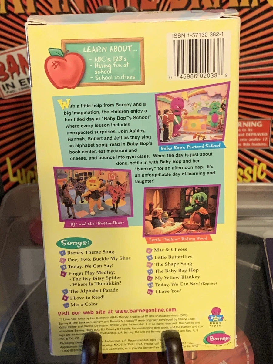 Barney Lets Play School Vhs