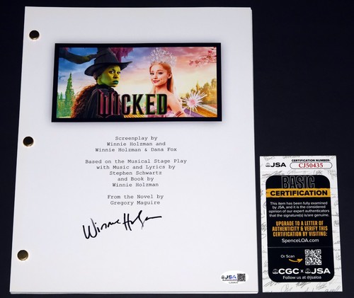 WINNIE HOLZMAN Signed WICKED Full Movie SCRIPT Screenplay autograph ...