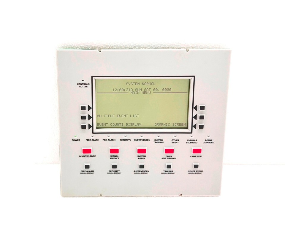 NOTIFIER LCD-160 SIGNALING DEVICE FIRE ALARM DISPLAY ANNUNCIATOR LCD ...