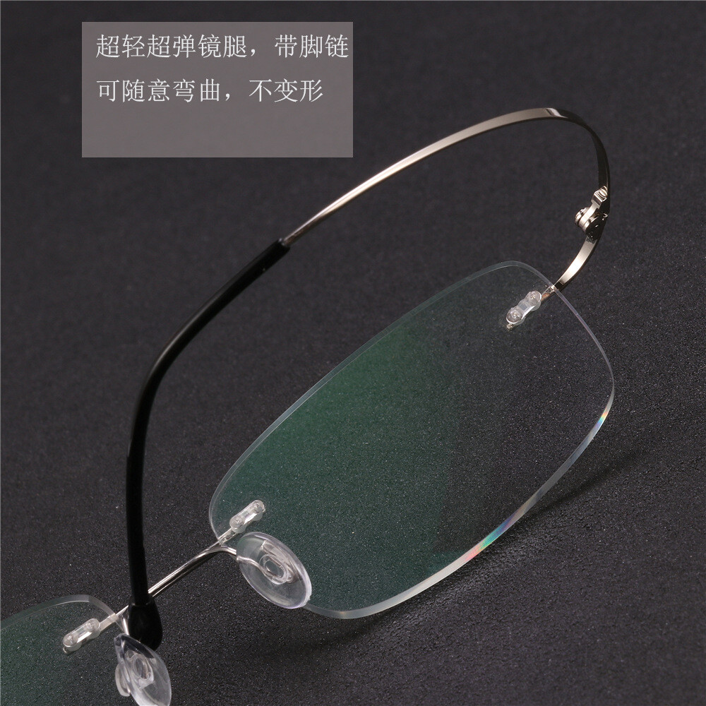 Ultralight Rimless Titanium Alloy Reading Glasses Flexible Stainless ...