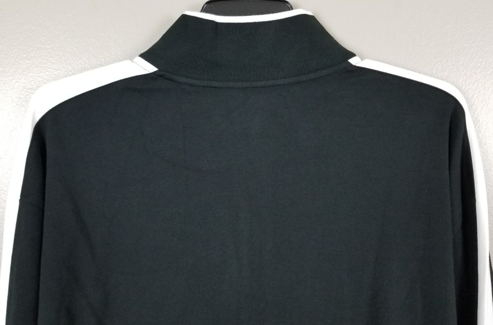 POLO RALPH LAUREN INTERLOCK TRACK JACKET BLACK WHITE RED $125 NEW (SIZE ...