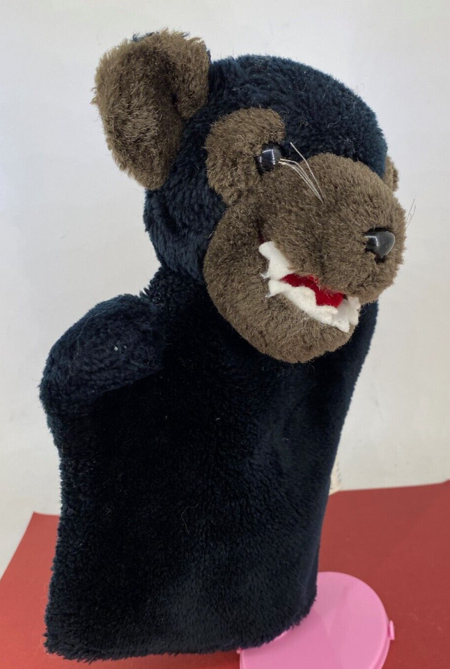 Vintage CA Australia ☆ Tasmanian Devil ☆ Hand Puppet - Black Plush Soft ...