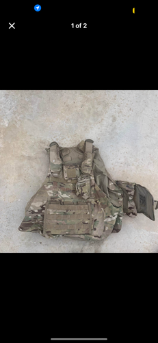 ARMY OCP MULTICAM BODY ARMOR PLATE CARRIER MADE W/KEVLAR INSERTS LARGE ...