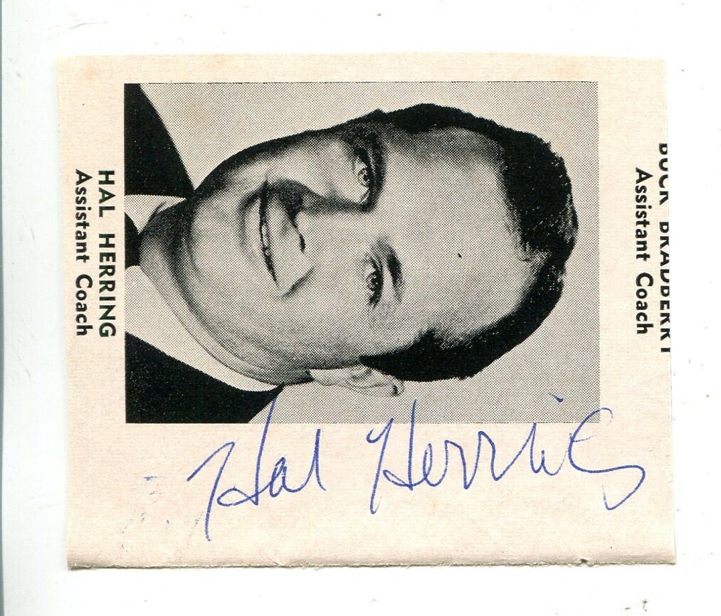 Hal Herring Signed Program Photo Cut 2.5x3 Inches Autograph Browns ...