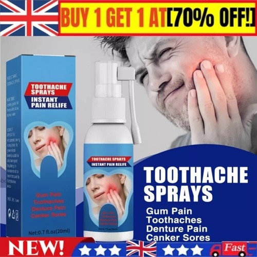 Toothache Spray Instant Pain Relief Oral Teeth Care Effective Dental ...