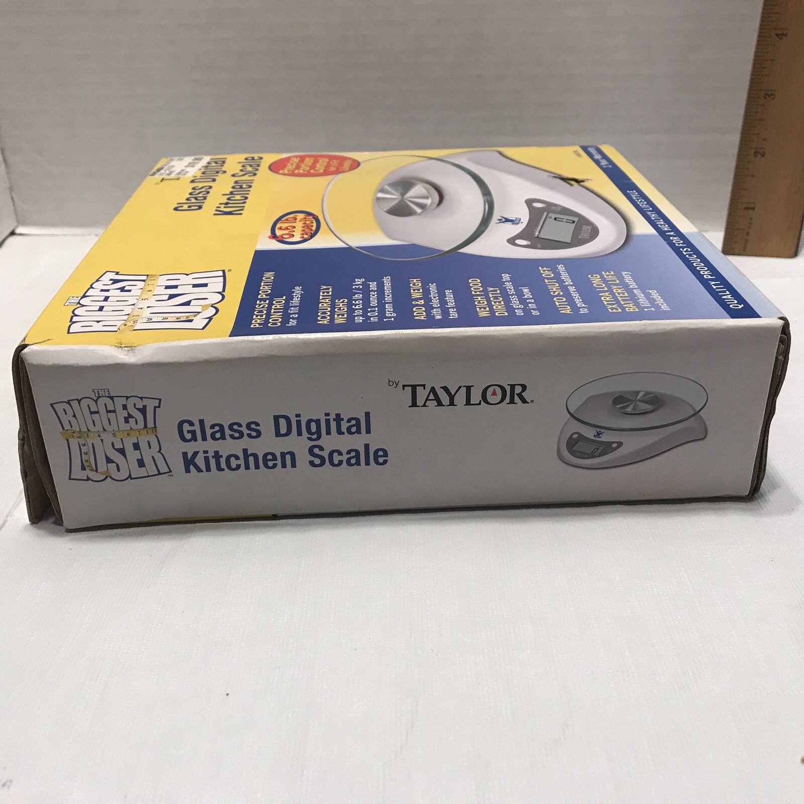 Taylor The Biggest Loser Glass Digital Kitchen Scale Model 3831B | eBay
