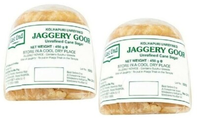 Unrefined Cane Sugar 450g East End Indian Food Jaggery Goor Multibuy | eBay
