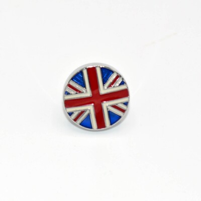 Round Union Jack Lapel Pin - Onyx Art - Gift Boxed - Union Flag GB UK ...