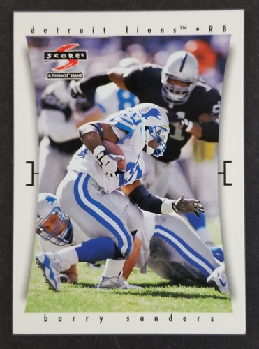 Barry Sanders 1997 Score Football Card #8 (NM) | eBay