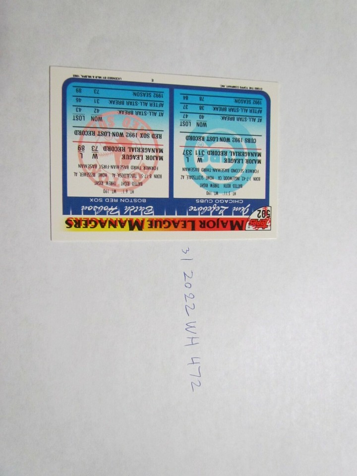 1993 Topps Butch Hobson Signed Baseball Card JSA Auction Cert | eBay