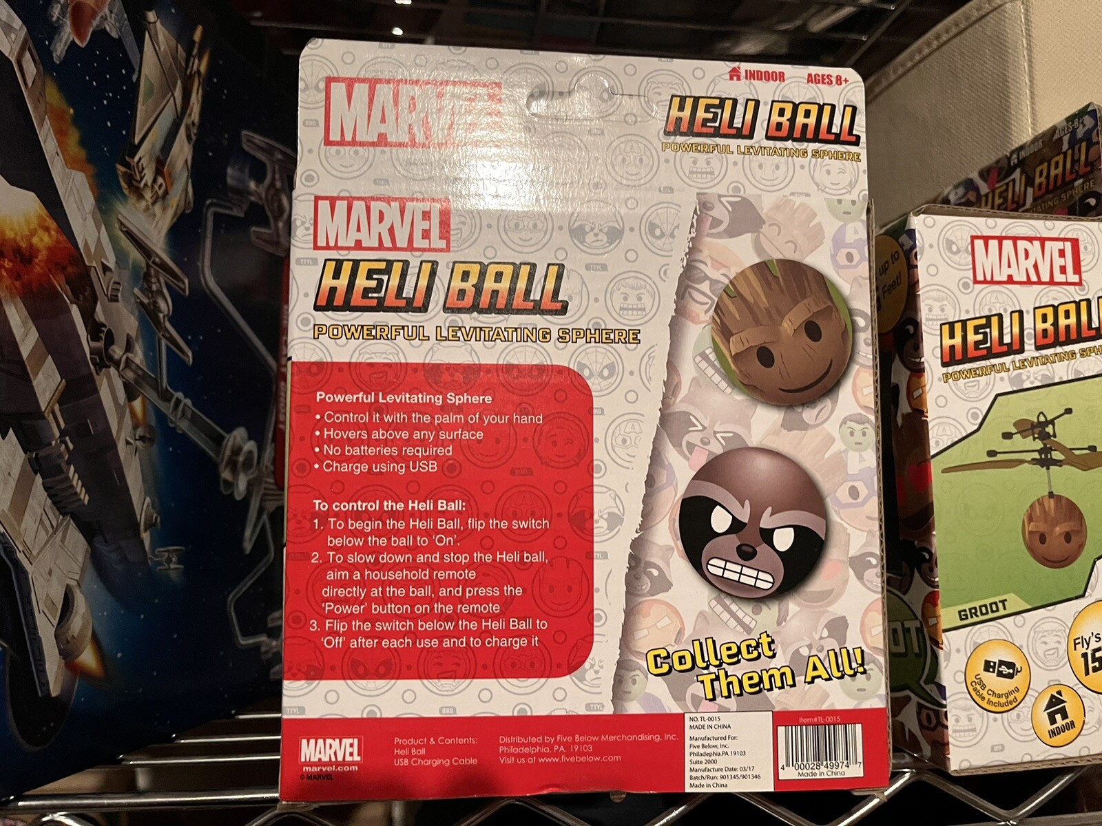 Marvel Guardians of the Galaxy I am Groot Heli Ball Flies up to 15 feet ...