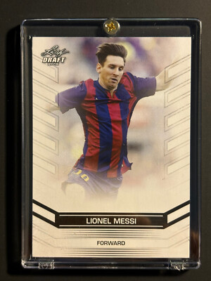 "BEAUTIFUL" LIONEL MESSI BARCELONA MIAMI 2016 LEAF DRAFT MINT #17 ...