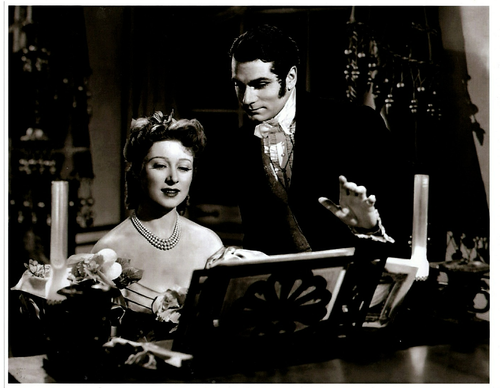 8x10 B&W PHOTO of GREER GARSON & LAURENCE OLIVIER in 1940s 'PRIDE AND ...