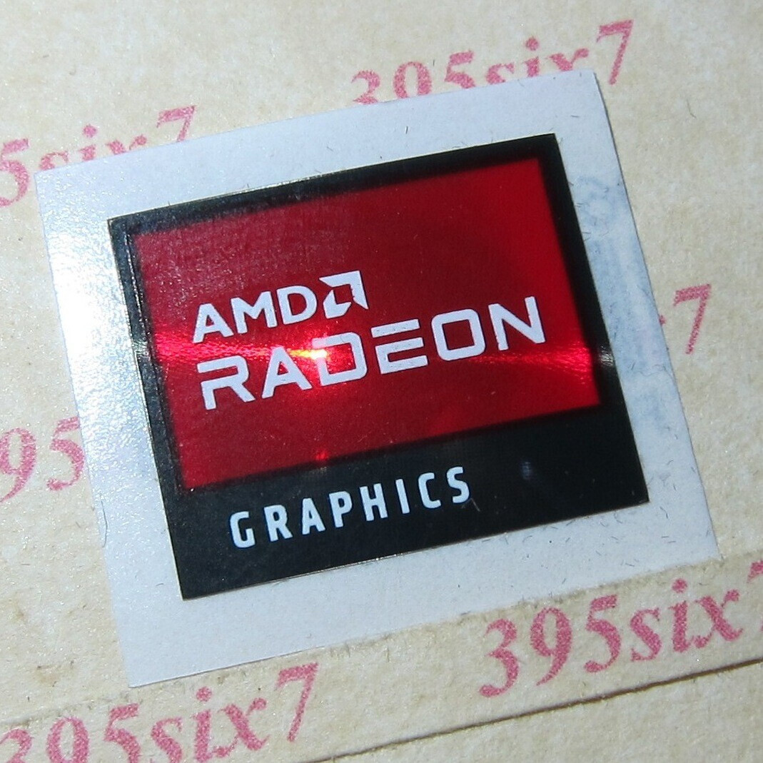 AMD RADEON GRAPHICS STICKER (17mm x 20mm) #202311132143 | eBay