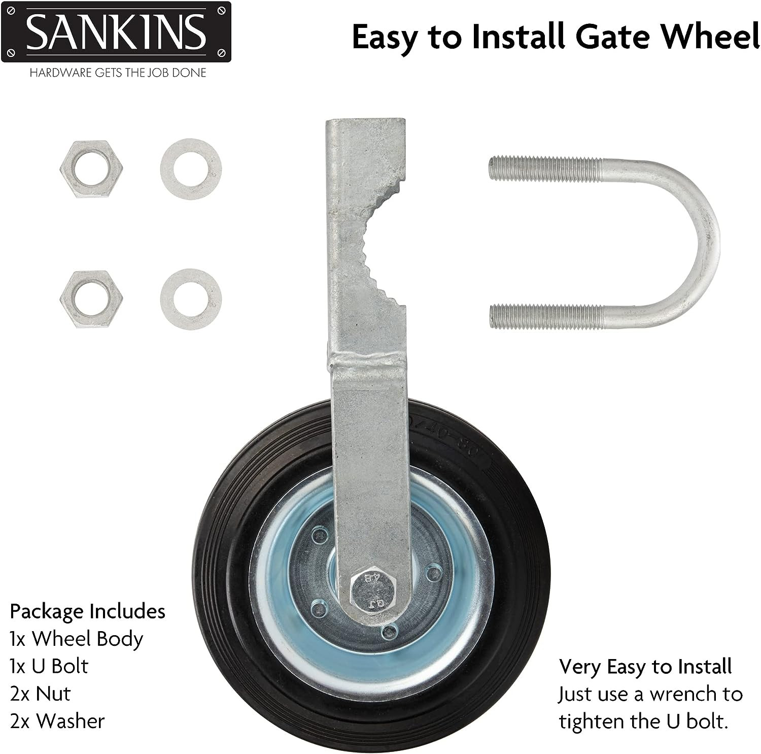 Gate Helper Wheel for Supporting Metal Swing | Grelly USA