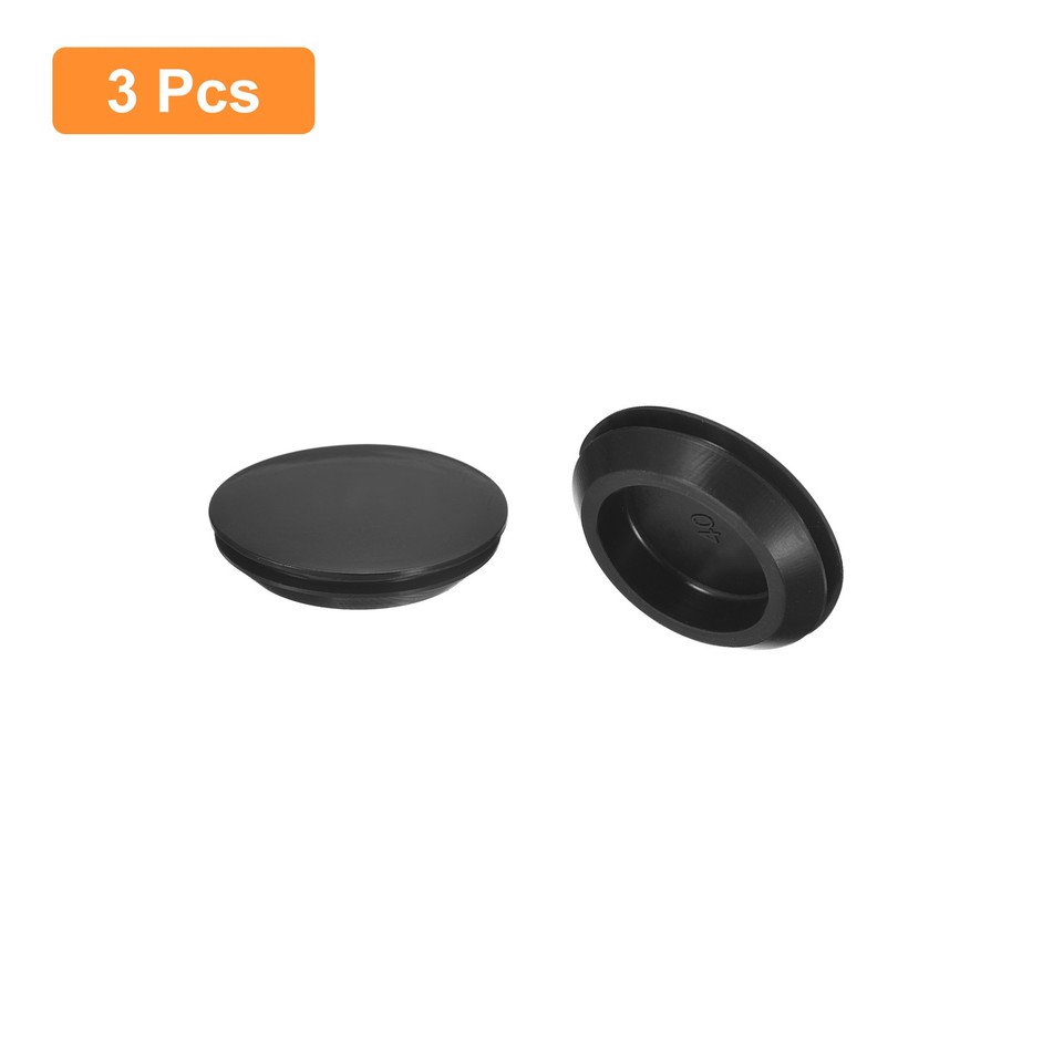 3Pcs Silicone Plugs, Rubber Round Hole Plugs for 40mm Hole, Black | eBay