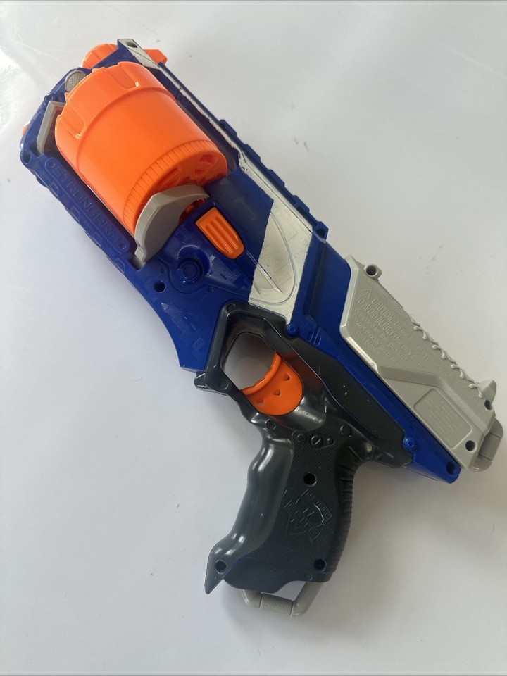 Nerf N-Strike Elite Strongarm Toy Gun Revolver Pistol 2011 Blue Tested ...