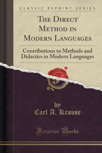 Direct Method in Modern Languages : Contributions to Methods and ...