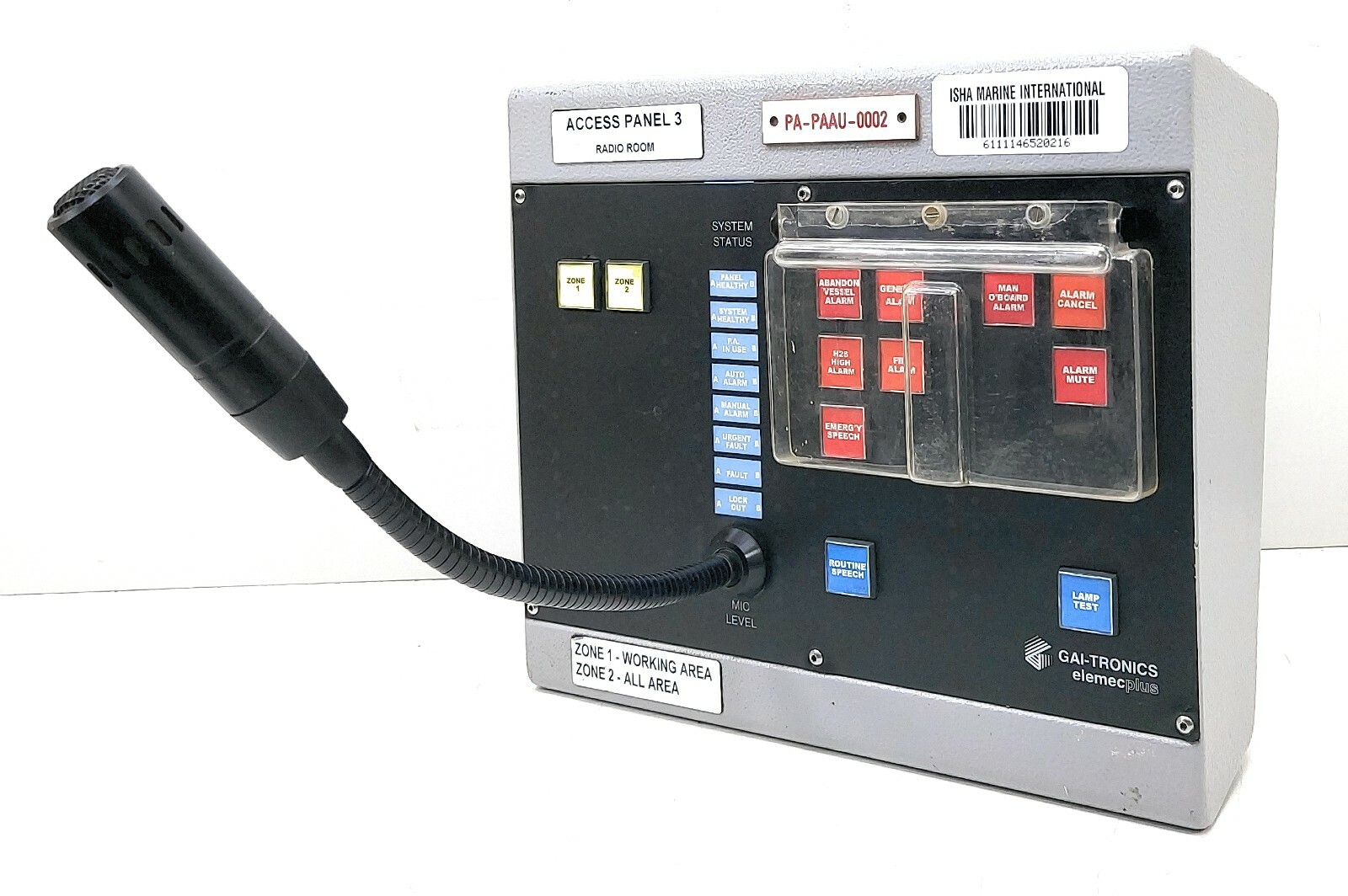 GAI-Tronics+Elemec+Plus+319-02-2A02301+Access+Panel+3+PA-PAAU-0002 for ...