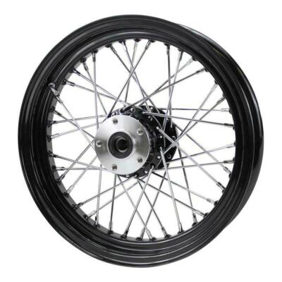 40 SPOKE BLACK 16" REAR WHEEL HARLEY SOFTAIL FXST FXSTC FXSTS SPRINGER ...