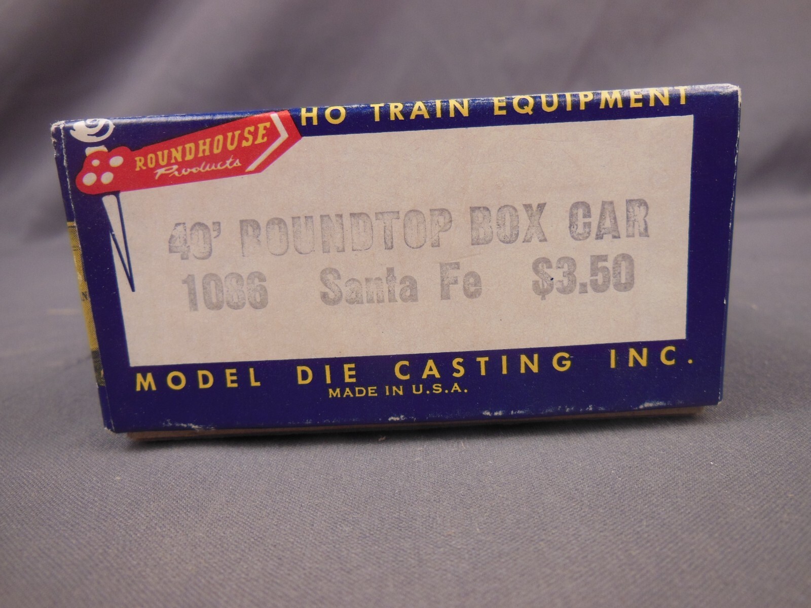 HO SCALE ROUNDHOUSE ATSF 166293 SANTA FE ROUND ROOF 40' BOX CAR KIT NOS ...