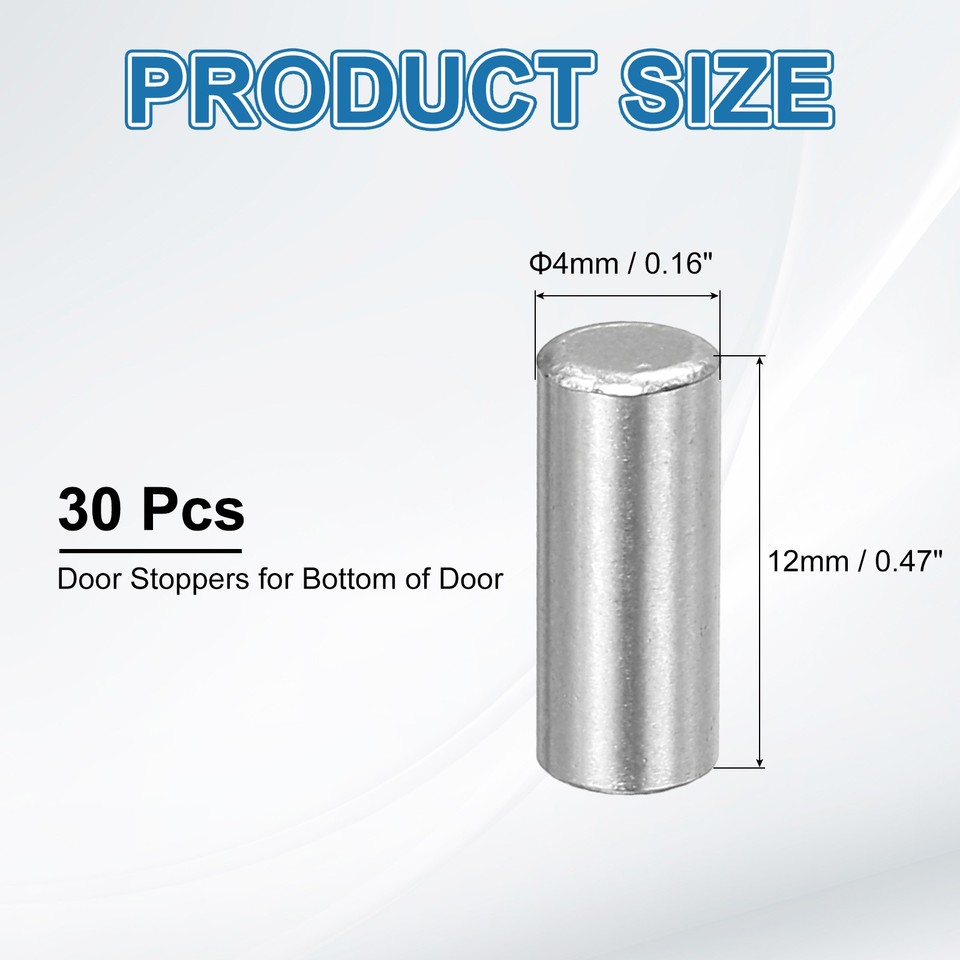 Metal Dowel Pins 4x12 mm, 30 Pcs Shelf Support Peg Fasten Elements ...