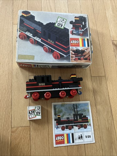 Vintage 1969 LEGO System 12V Steam Locomotive (721) 99% Complete | eBay