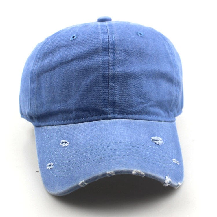 Distressed Cotton Baseball Ball Cap Hat Dad Vintage Solid Blank Plain ...