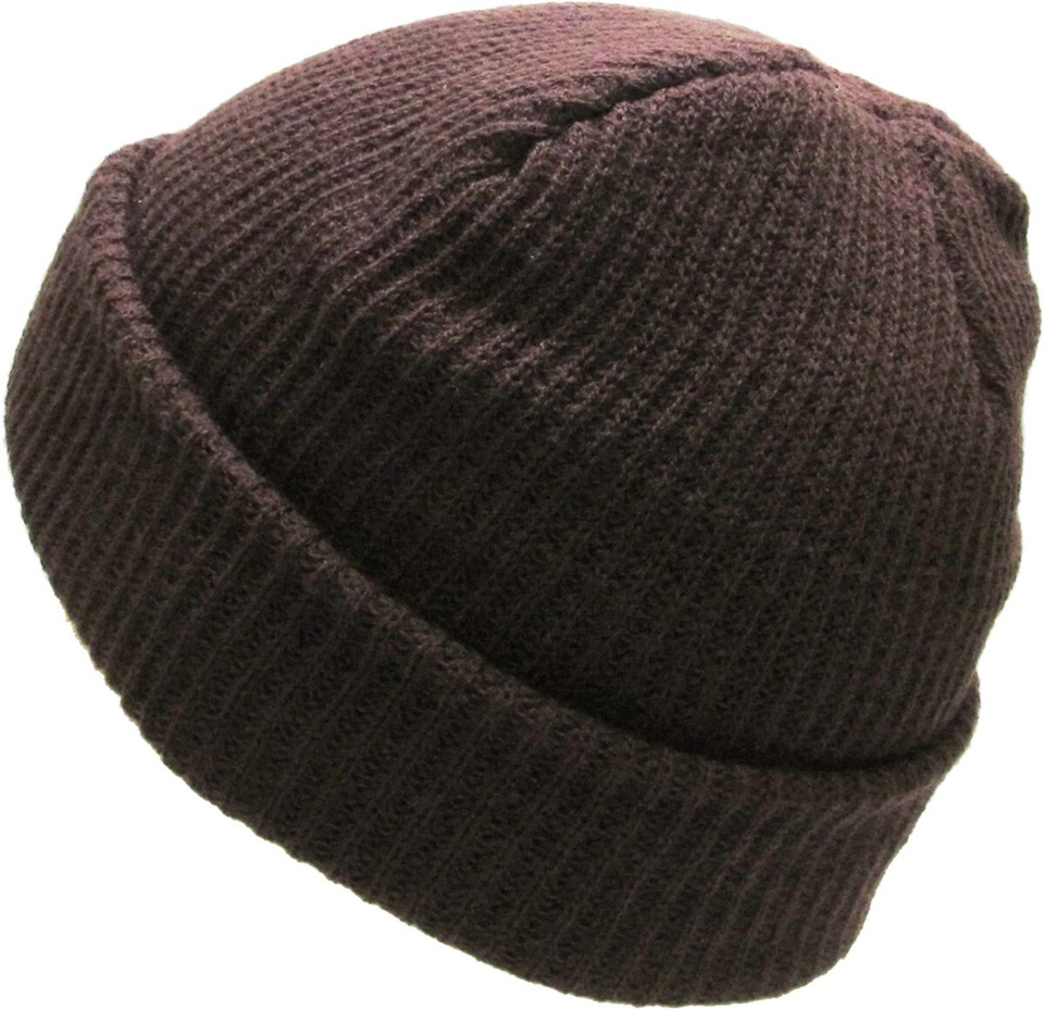 Soft Ribbed Beanie Knit Ski Cap Skull Hat Warm Solid Color Winter Cuff ...