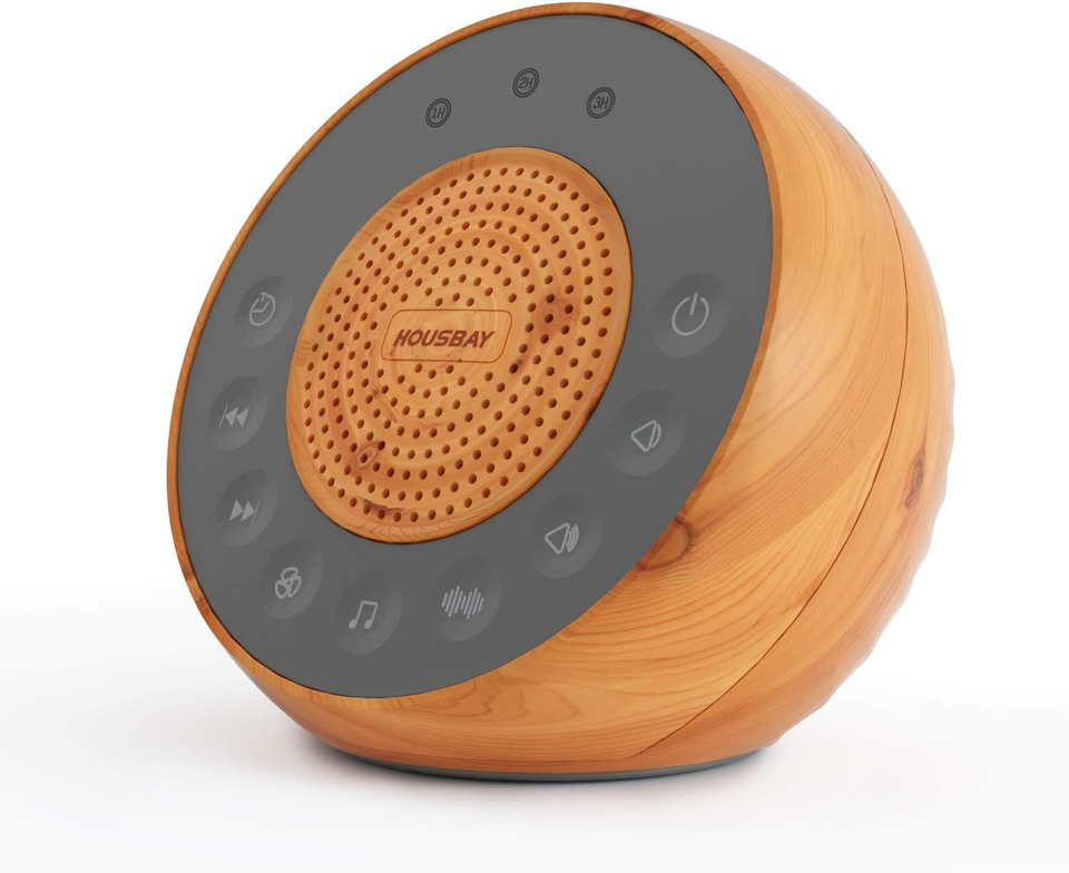 White Noise Machine with 31 Soothing Sounds, 5W Loud Stereo Sound, Auto ...