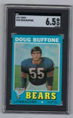 1971 Topps football card #126 Doug Buffone Chicago Bears graded SGC 6.5 ...