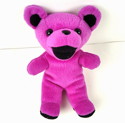 Steven Smith Plush Bear Magenta Purple Bean Bag 7" 90s' Retro Dancing ...