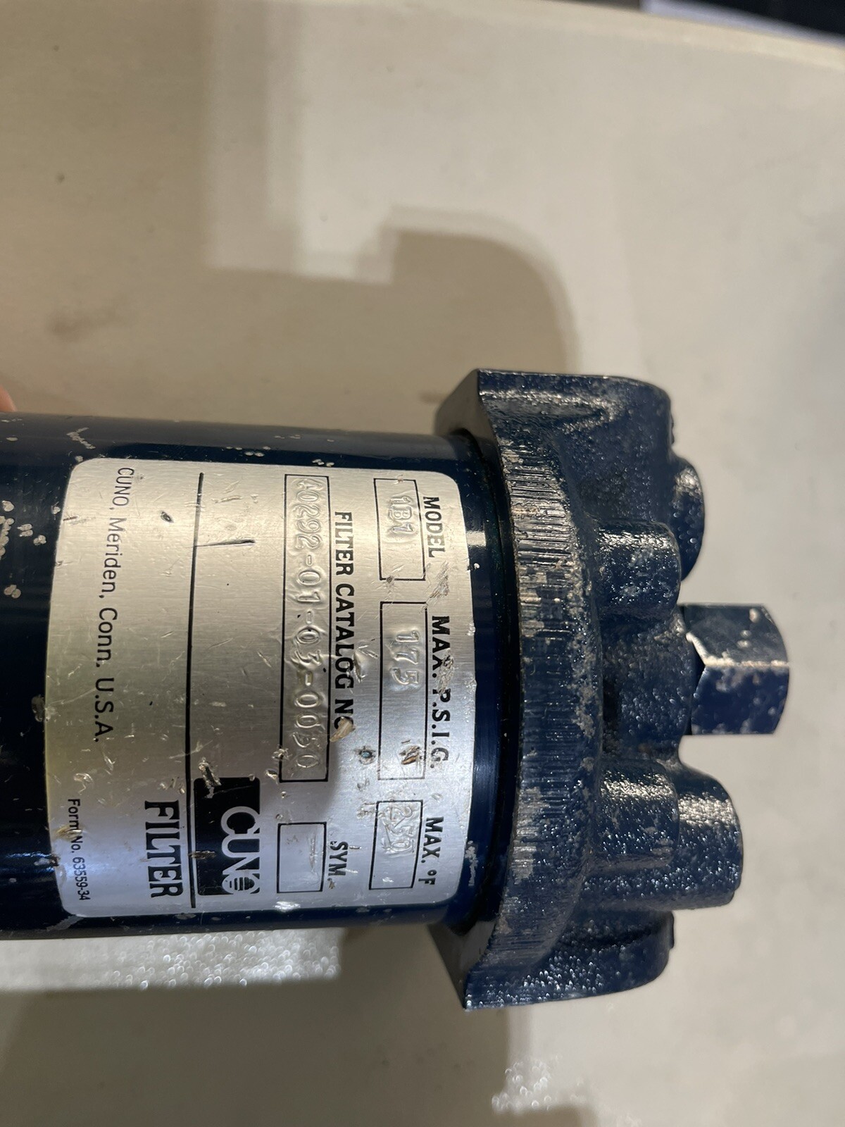 12318-25-50-0080 CUNO Filter 200 Max PSIG 200° Max for sale online | eBay