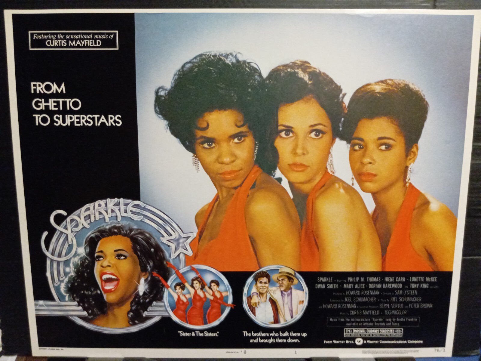 Lobby Card 1976 SPARKLE Iene Cara Lonette McKee Dwan Smith best CU ...