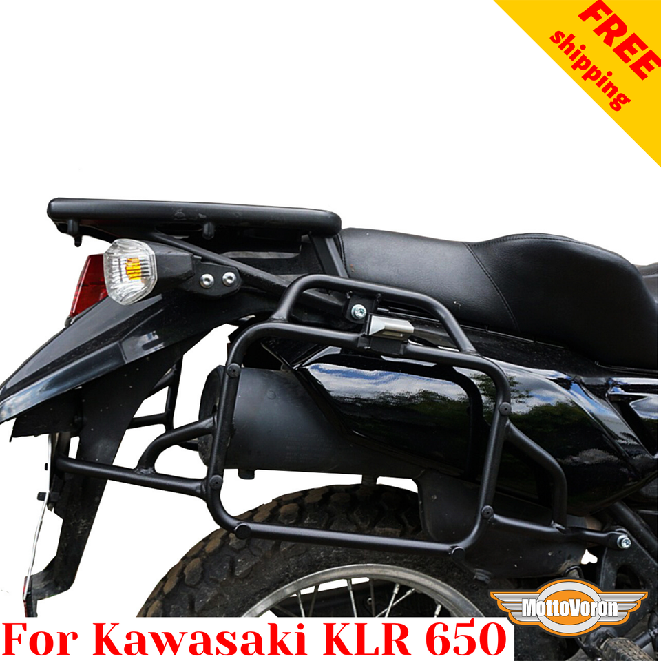For Kawasaki KLR650 Side carriers KLR 650 Pannier rack KL-650A (87-18 ...