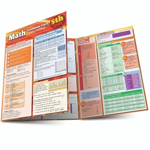 Math Common Core 5Th Grade QuickStudy Laminated Reference Guide | eBay