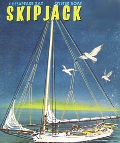 Atlantis Skipjack Oyster Boat Carrie Price - Plastic Model Sailing Ship ...