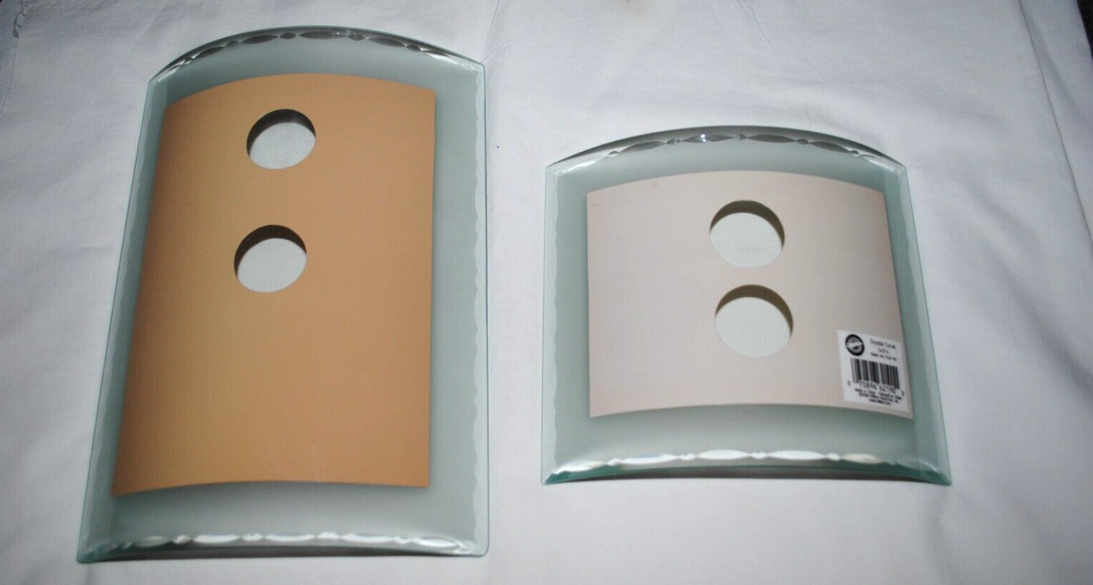 LOT OF 2 WILTON CURVED GLASS PICTURE FRAMES FOR 3.5 X 5 PICTURE AND 5X7 ...