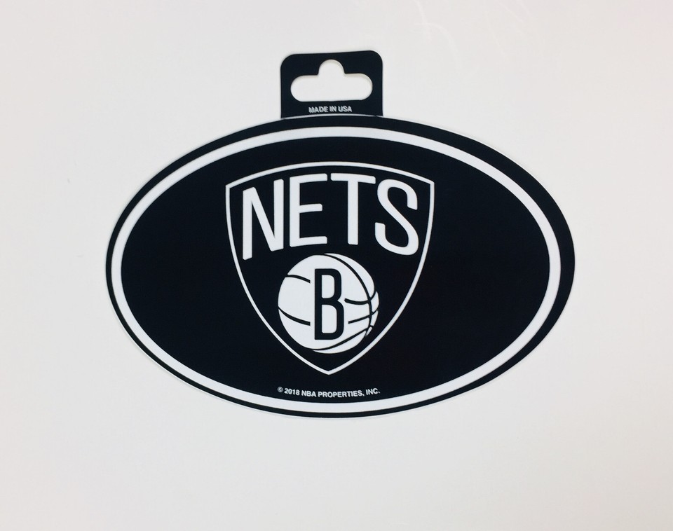 Brooklyn Nets Oval Decal Sticker Full Color NEW 3x5 Inches Free Ship | eBay