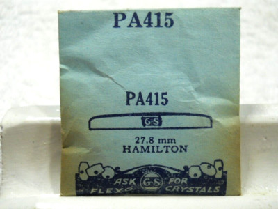GS PA415 Watch Crystal Fit Hamilton - 27.8 mm - Factory Replacement ...