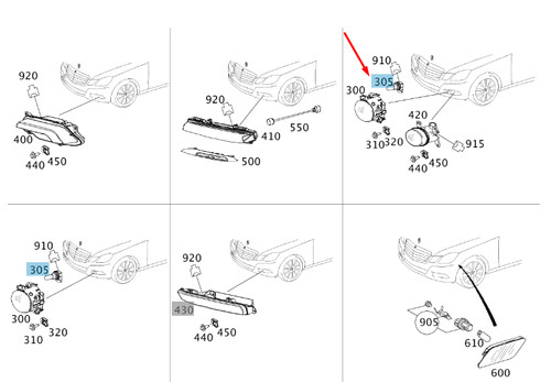 MERCEDES-BENZ E W212 FRONT FOG LAMP BULB H11 12V-55W N000000008143 NO🇺🇸 ...