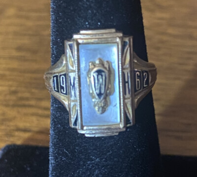 Vintage Terryberry 10k 1962 Class ring sz 4.5 | eBay