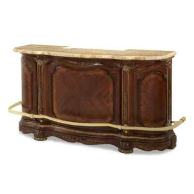 AICO by Michael Amini Cortina bar with marble top | eBay