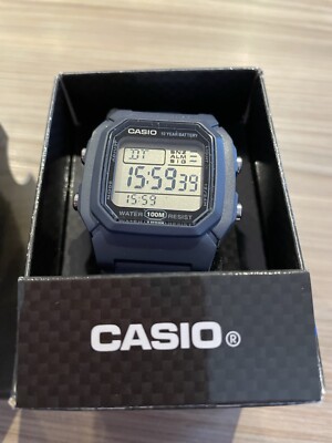Original Casio Collection W-800H 3240 Stainless Steel Back 10BAR - Men ...