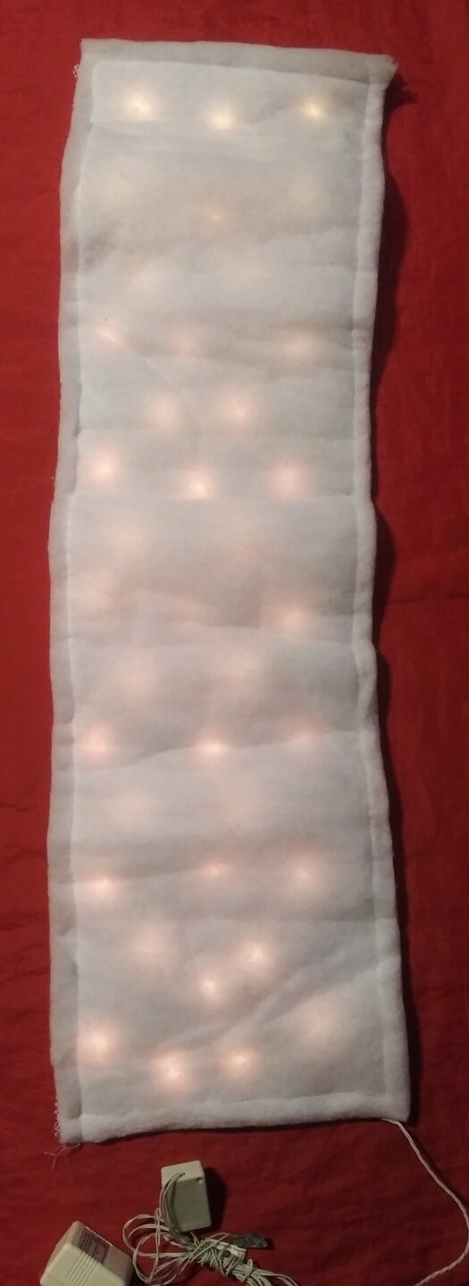 Lighted Snow VILLAGE Table Runner Illuminate Artificial 42X13 Christmas ...