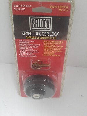 New Bellock Keyed Trigger Lock For Rifles, Shotguns, and Pistols ...